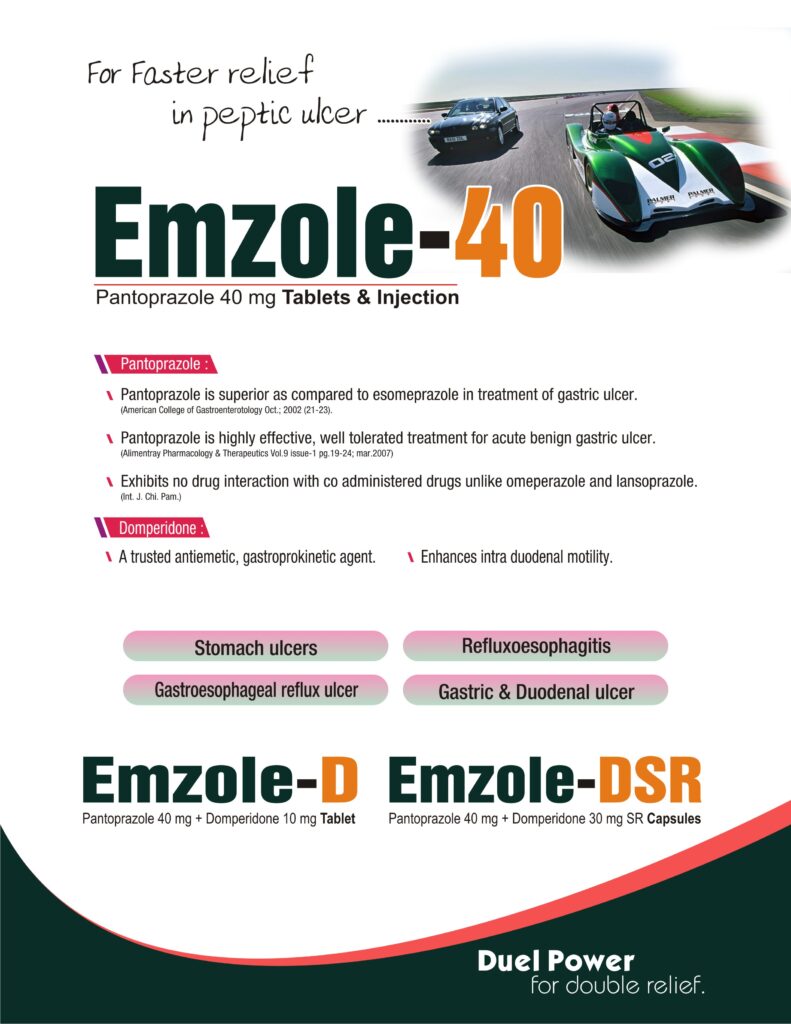Emzole | Pantoprazole 40 mg Tablet