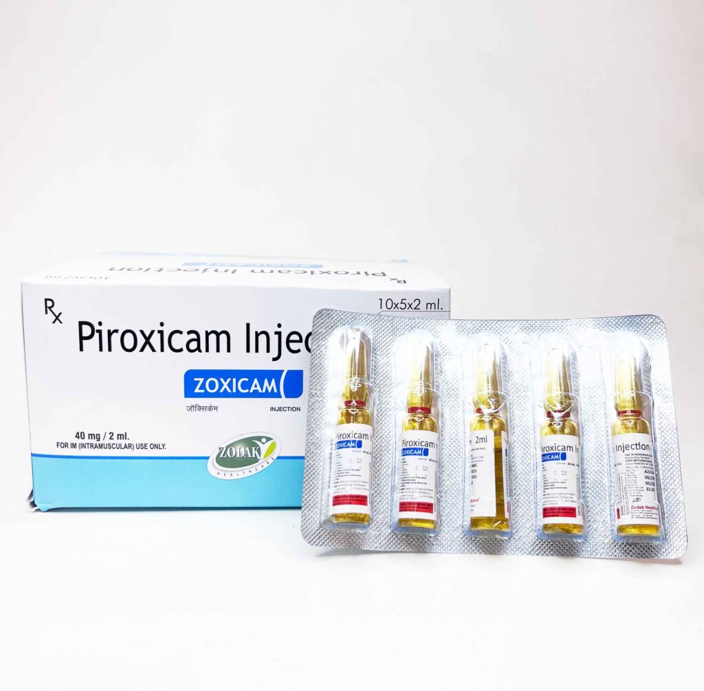 Zoxicam Injection | Piroxicam 20 mg/ml Injections